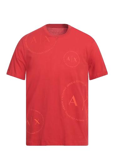 ARMANI EXCHANGE man t-shirt tomato red size xs cotton